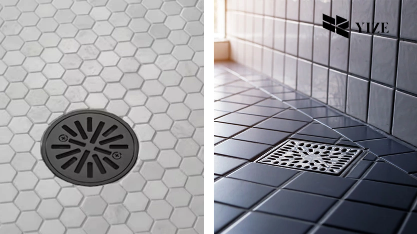 Round vs. Square Shower Drains: Which Design Fits Your Style? - YZDRAIN